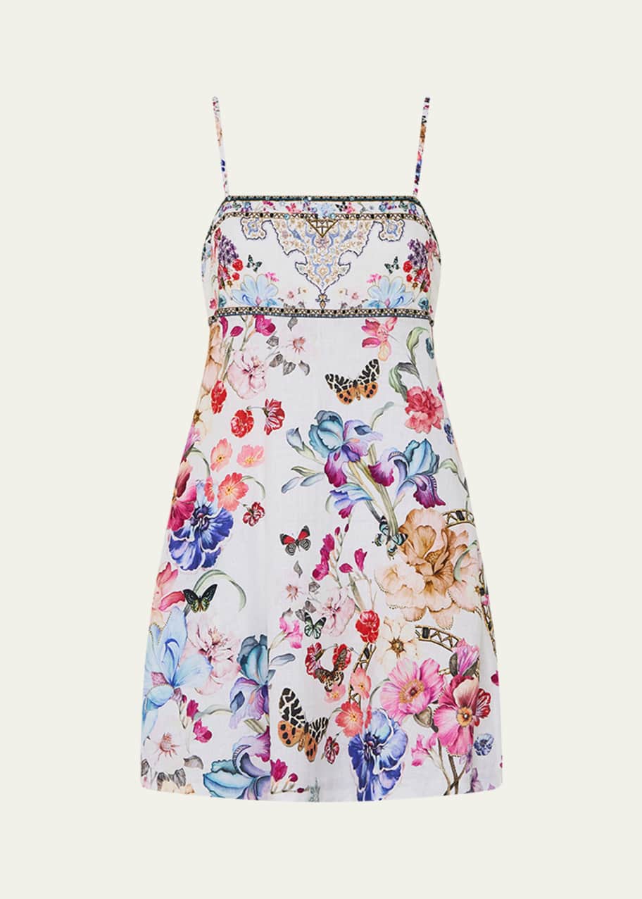 Camilla Monserrate Magic Mini Square-Neck Sundress - Bergdorf Goodman