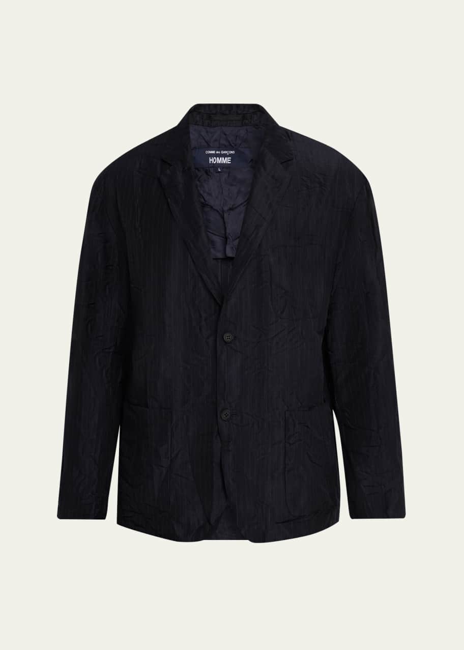 CDG HOMME Men's Pinstripe Ramie Crinkle Sport Coat - Bergdorf Goodman