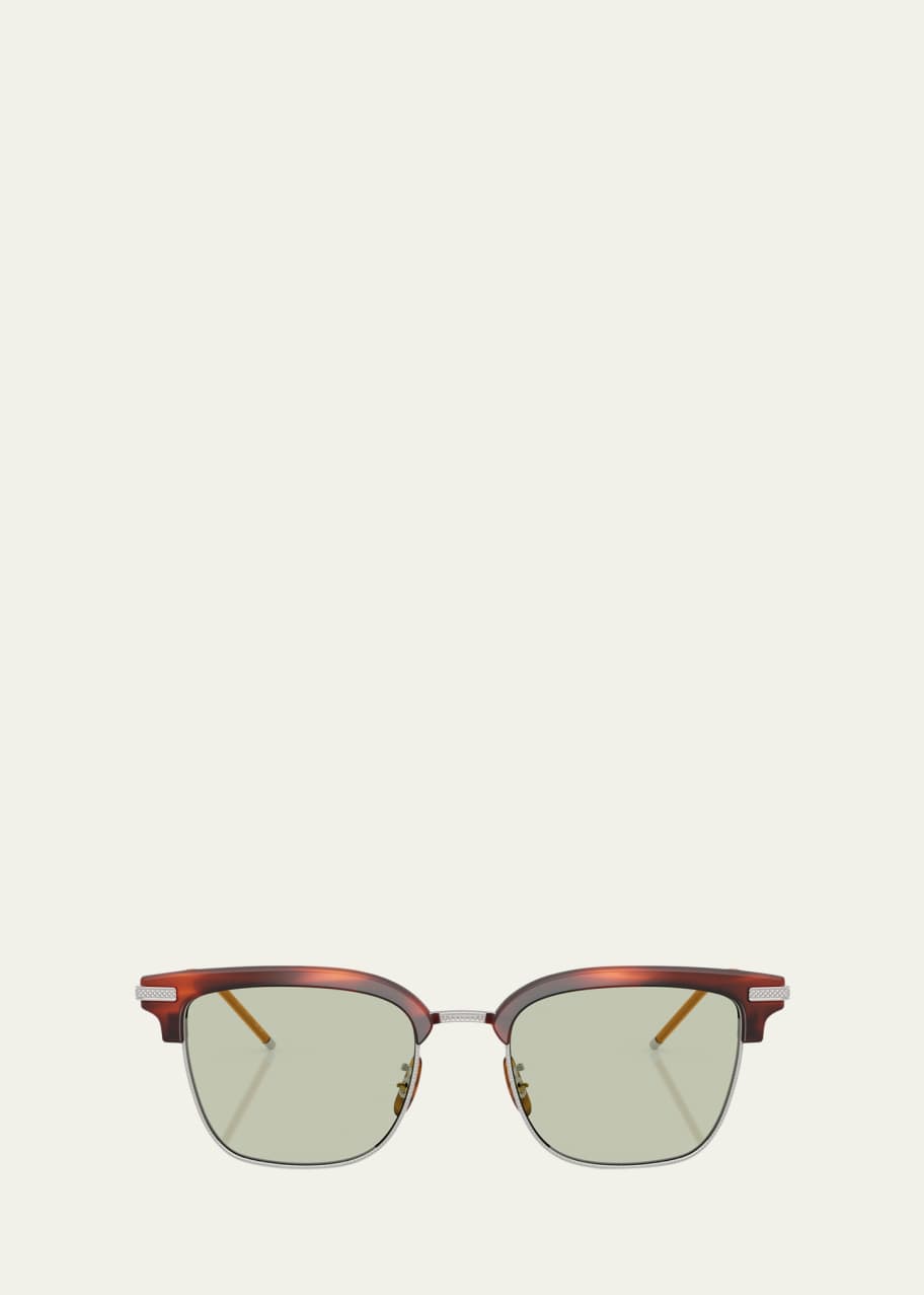 Oliver Peoples TK-12 Titanium Square Sunglasses - Bergdorf Goodman