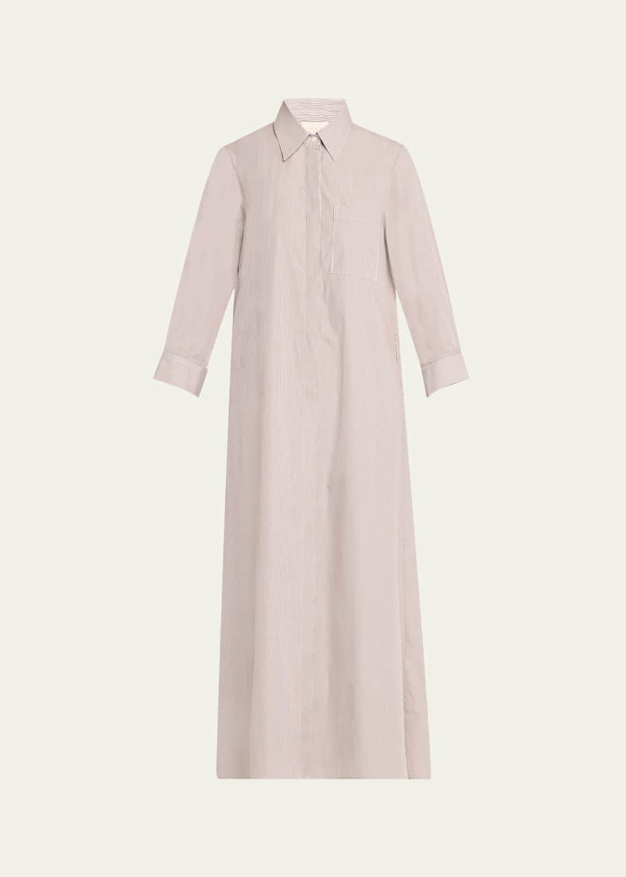 TWP Jennys Striped Maxi Shirtdress - Bergdorf Goodman
