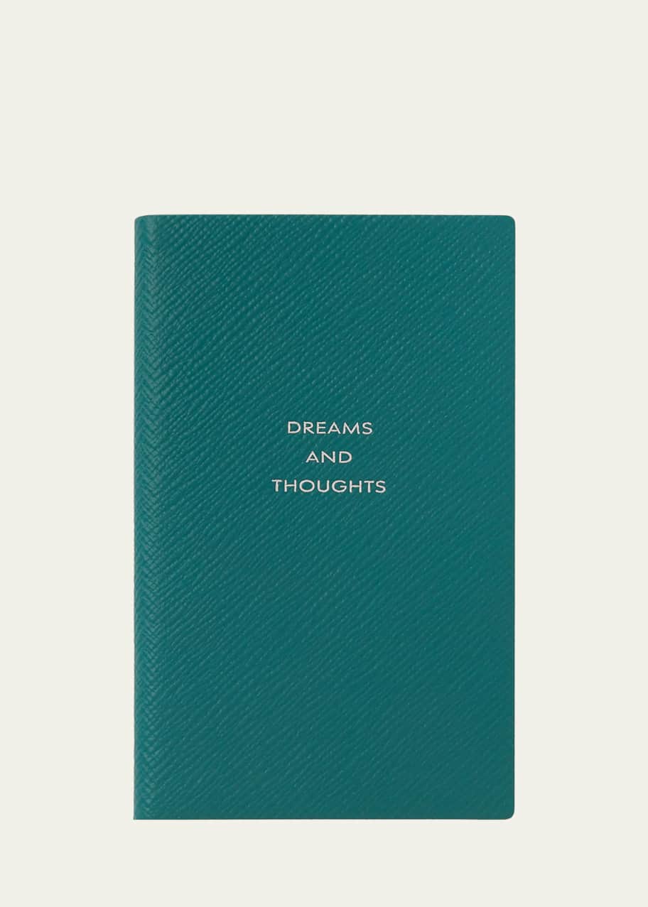 Smythson Dreams and Thoughts Leather Panama Notebook - Bergdorf Goodman