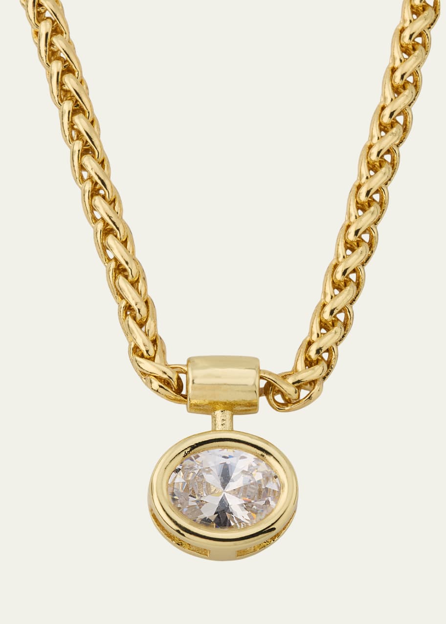 Shashi Bezel Solitaire Olympia Necklace - Bergdorf Goodman