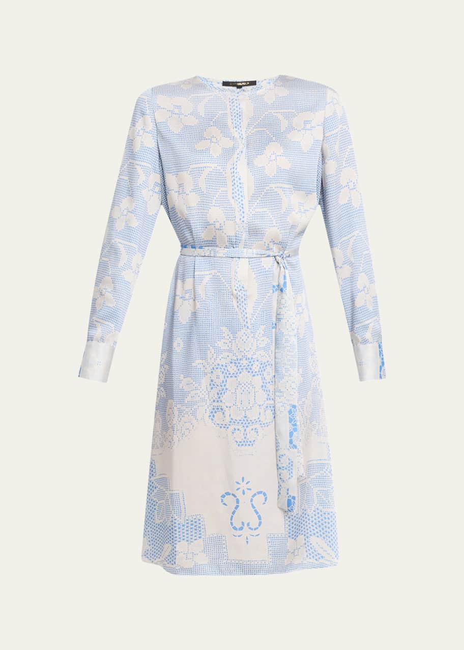 Kobi Halperin Michelle Floral Lace-Print Dress - Bergdorf Goodman