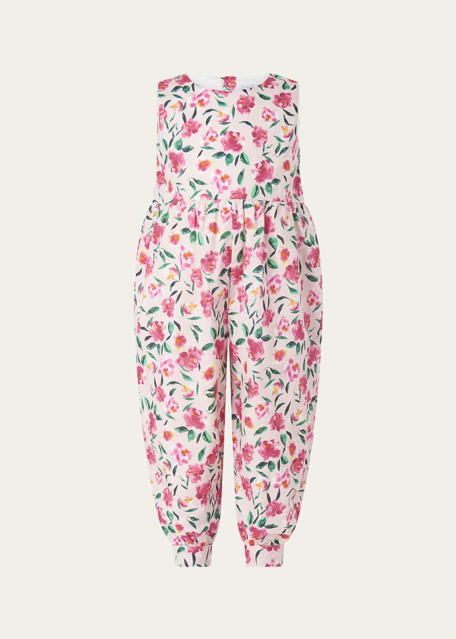 Rachel Riley Girl's Posy Floral Sleeveless Jumpsuit, Size 2-10 ...