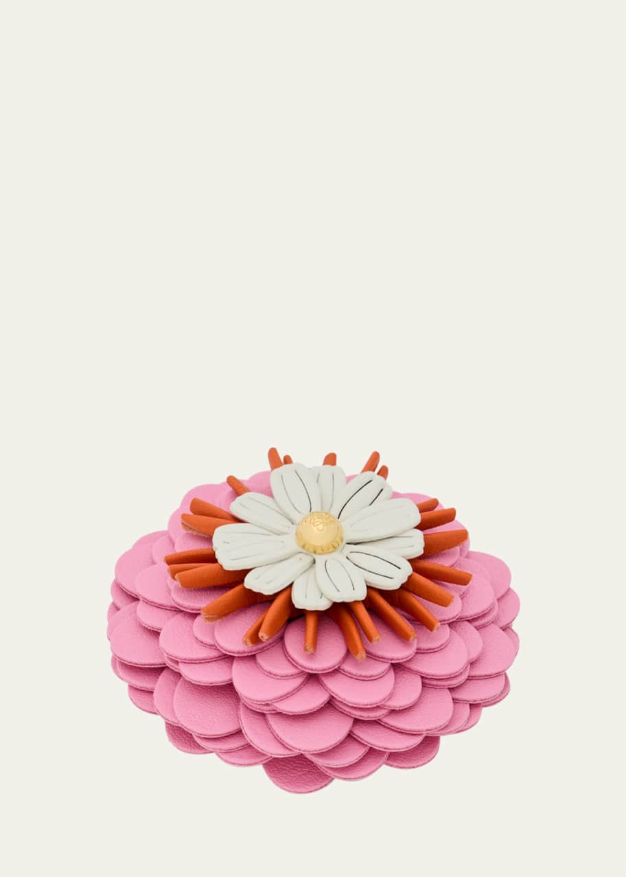 Loewe Flower Leather Pin - Bergdorf Goodman