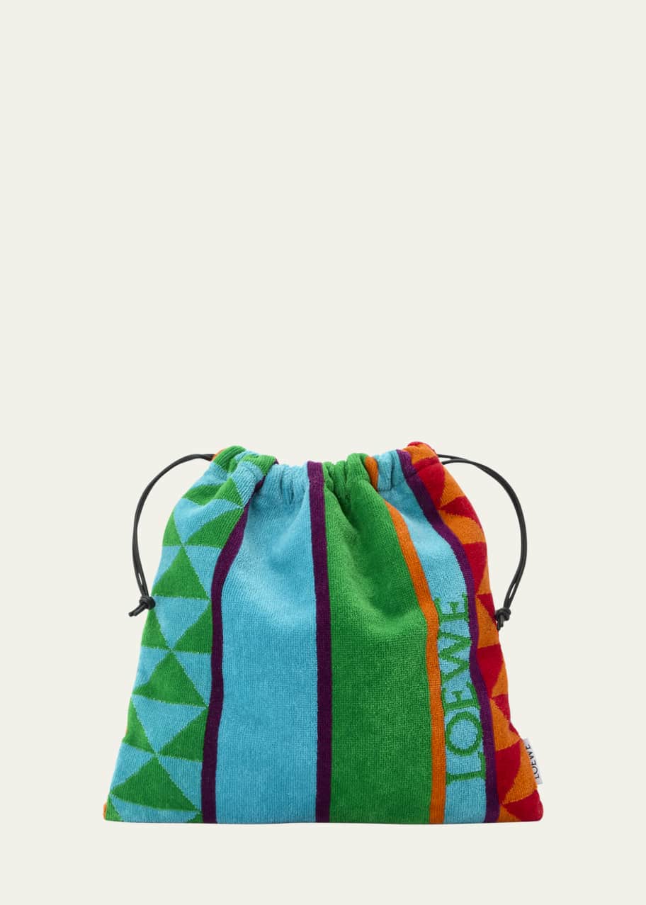 Loewe Drawstring Bucket Bag in Terry Cloth - Bergdorf Goodman