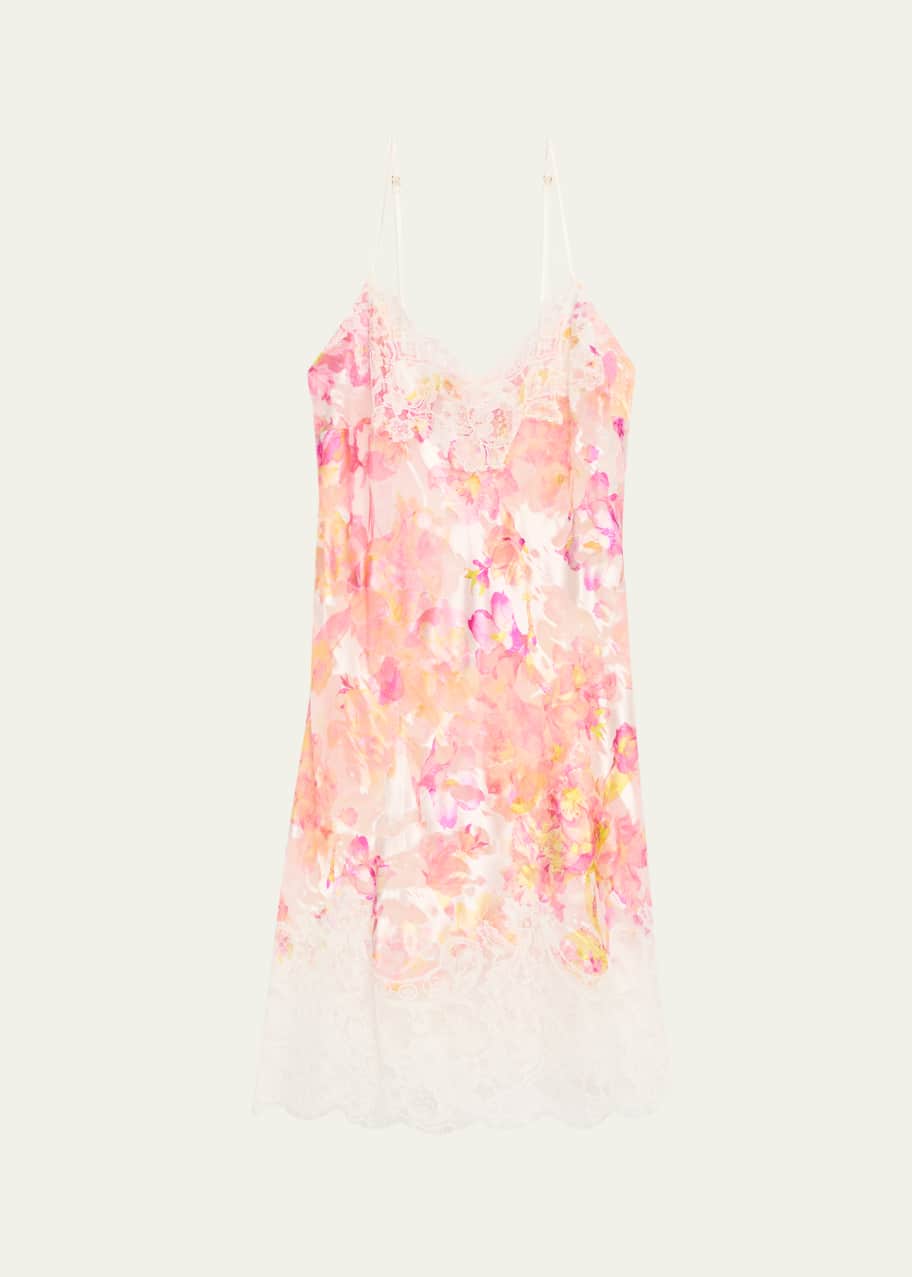 Lise Charmel Folie D'Ete Floral-Print Devore Nightie - Bergdorf Goodman