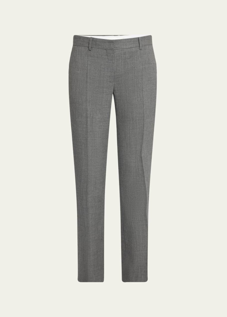 THE ROW Ian Mid-Rise Wool Pants - Bergdorf Goodman