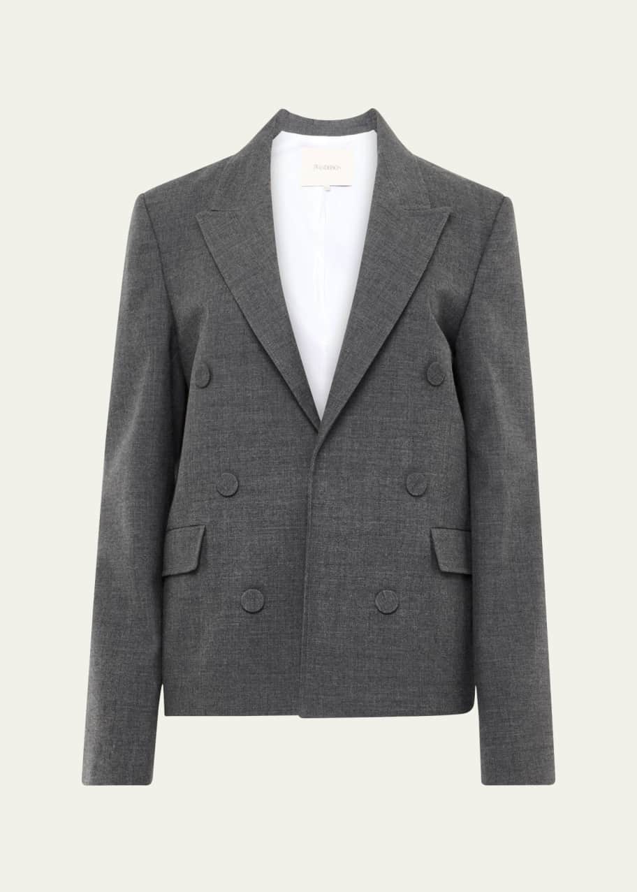 JW Anderson Double Breasted Tailored Wool Jacket - Bergdorf Goodman