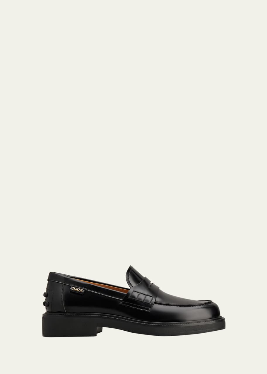 Tod's Gomma Leather Penny Loafers - Bergdorf Goodman