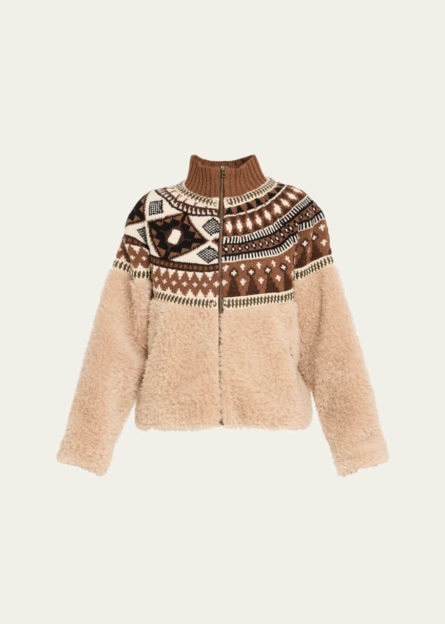 Sea Linea Fair Isle Combo Jacket - Bergdorf Goodman