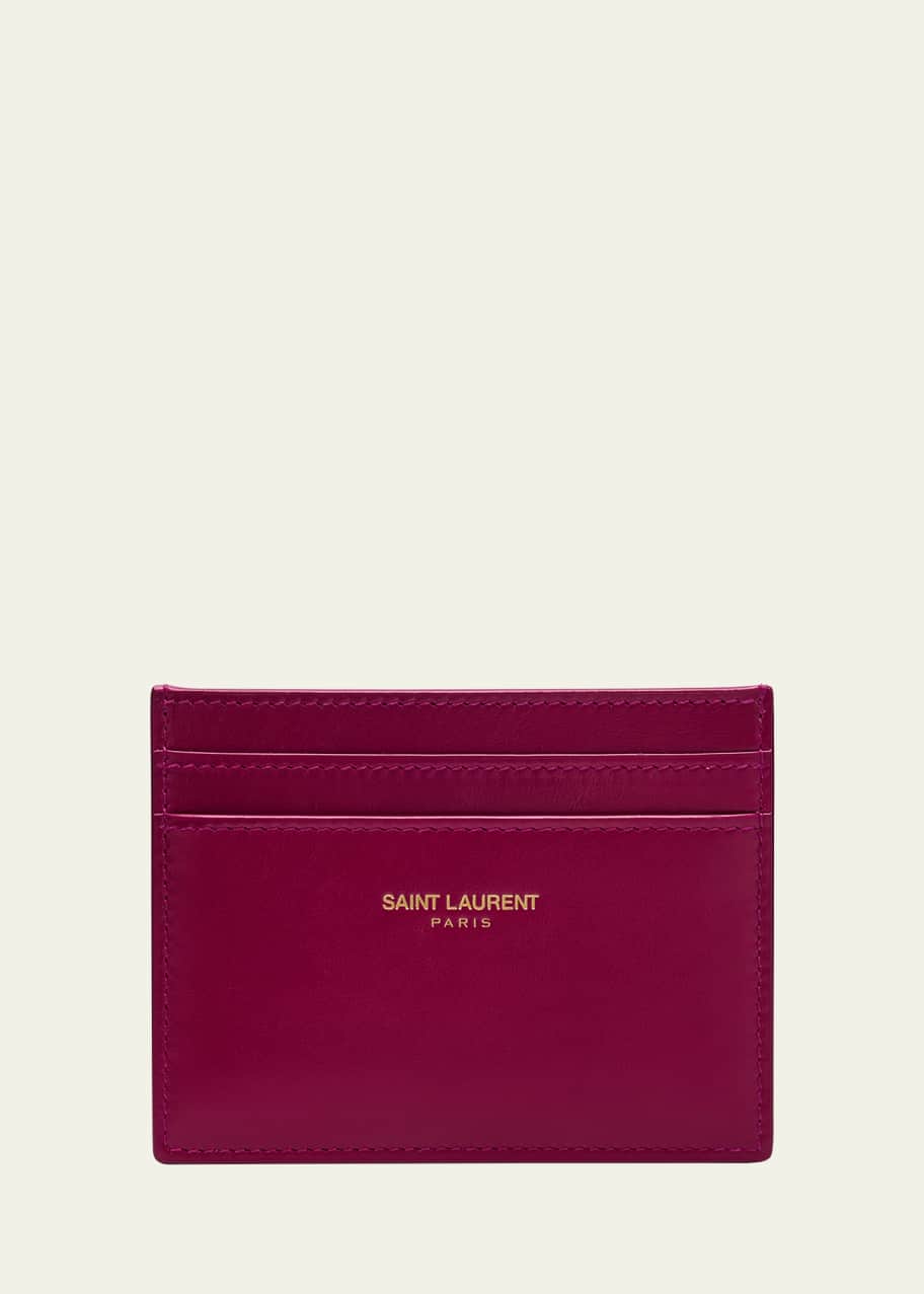 Saint Laurent Card Case in Leather - Bergdorf Goodman