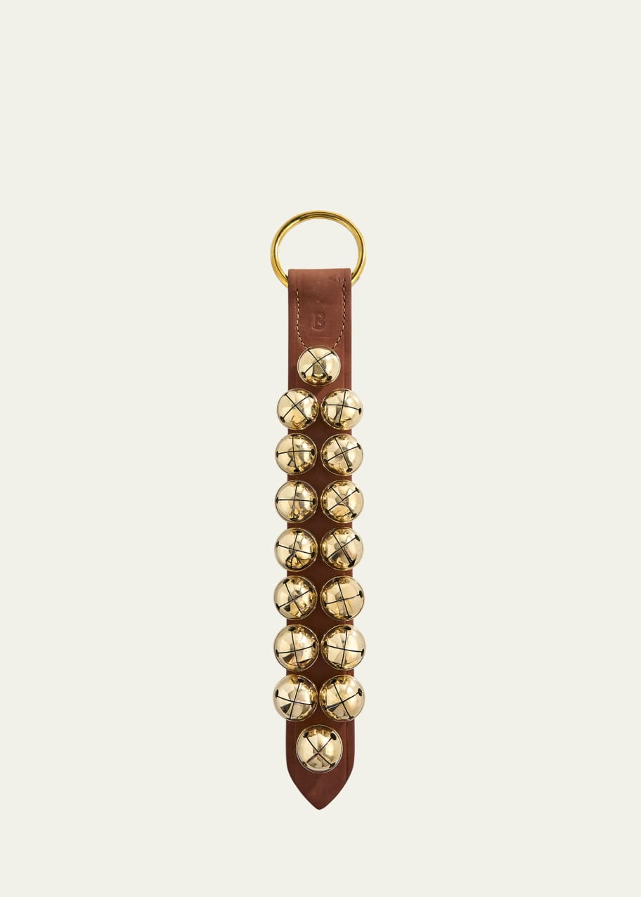 Belsnickel 2 Row Solid Brass Bells, Taupe - Bergdorf Goodman