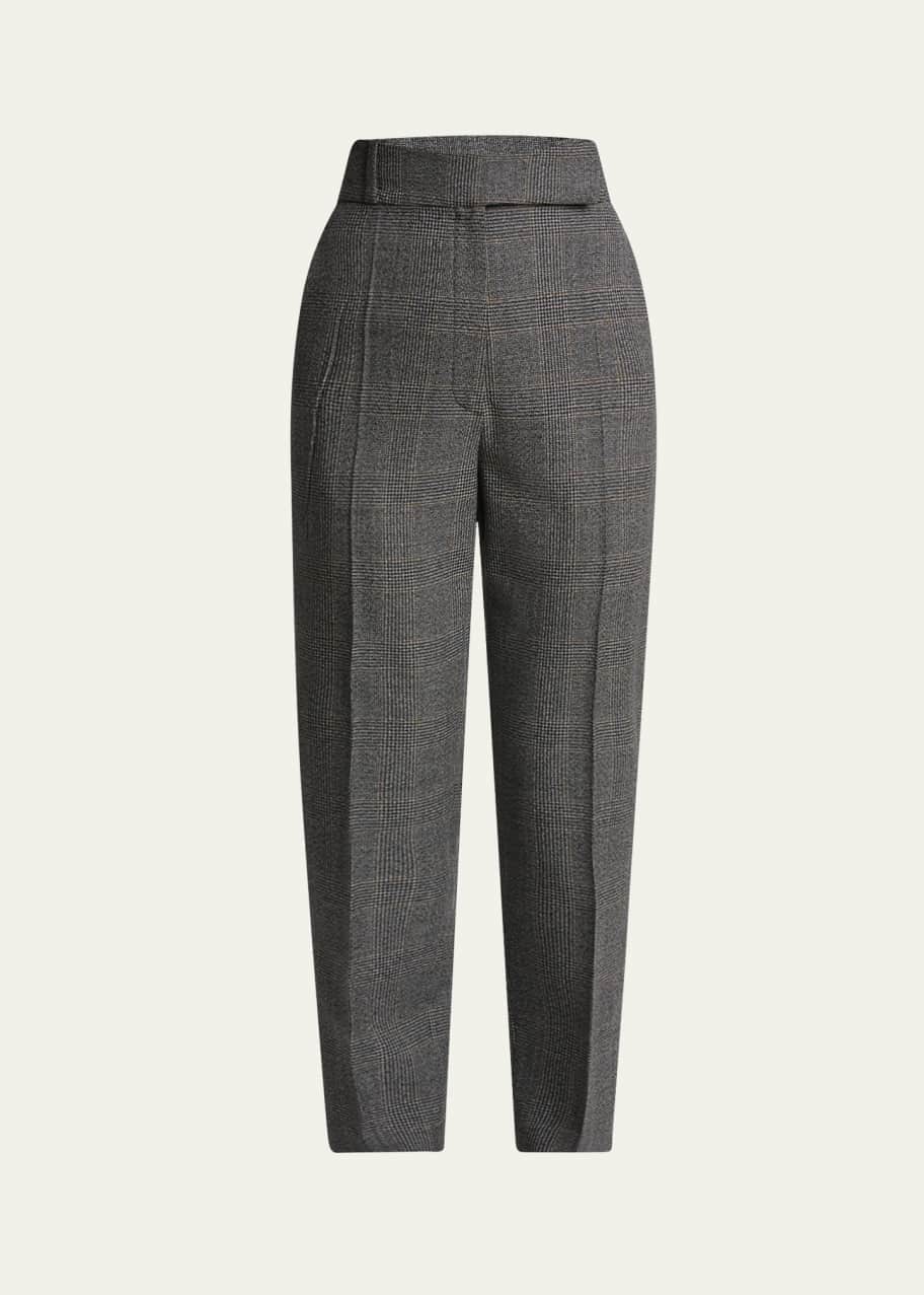 Lanvin High-Rise Straight-Leg Ankle Cigarette Trousers - Bergdorf Goodman