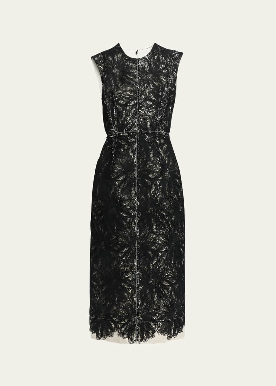 Erdem Lace Sleeveless Pencil Midi Dress - Bergdorf Goodman