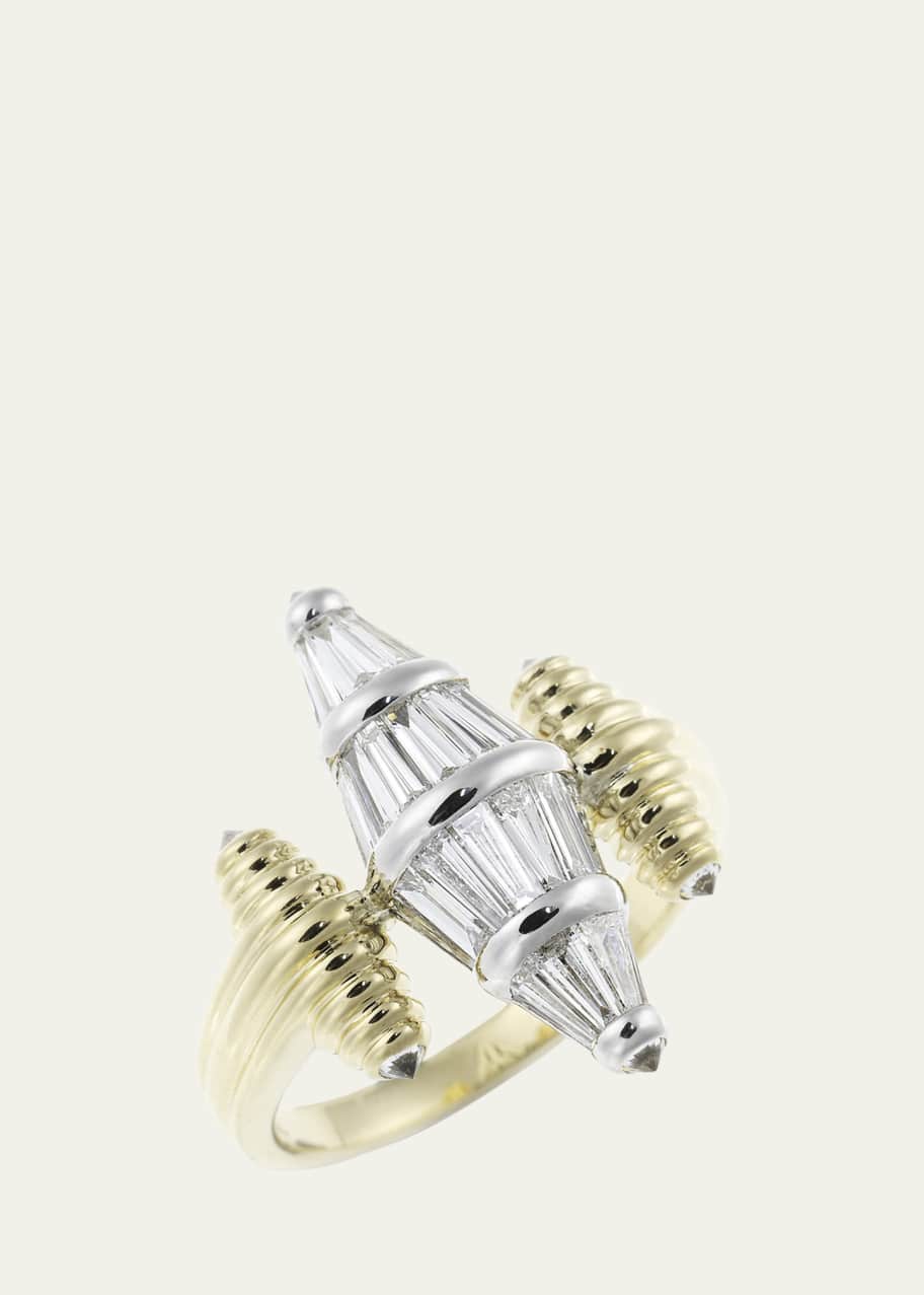 Nikos Koulis Spectrum Ring with Diamonds in 18K Yellow Gold - Bergdorf ...