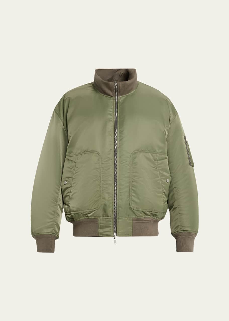 MORDECAI Men's Nylon Double-Zip Layer Bomber Jacket - Bergdorf Goodman