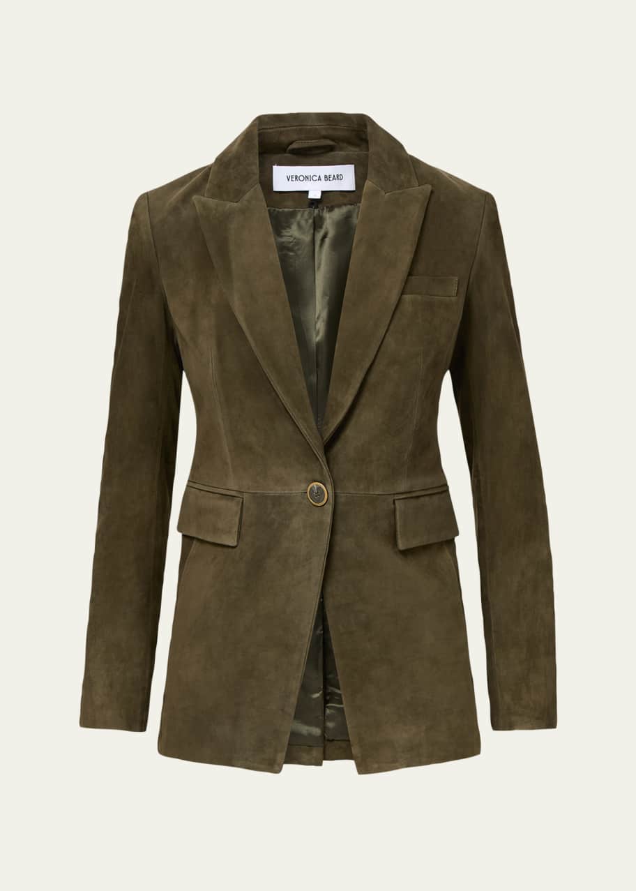 Veronica Beard Duane Suede Dickey Jacket - Bergdorf Goodman