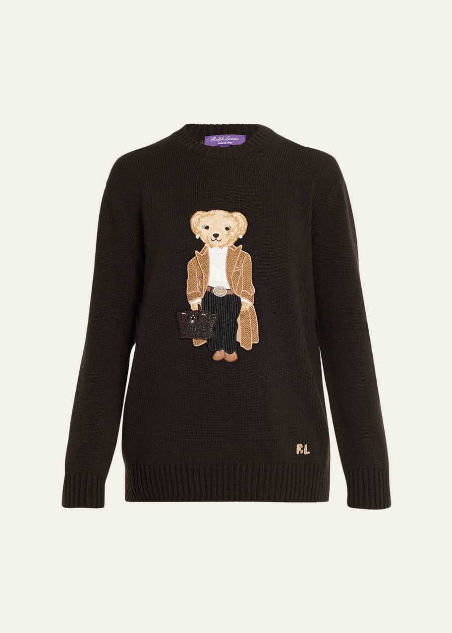 Ralph Lauren Collection Fall Polo Bear Cashmere Sweater - Bergdorf Goodman
