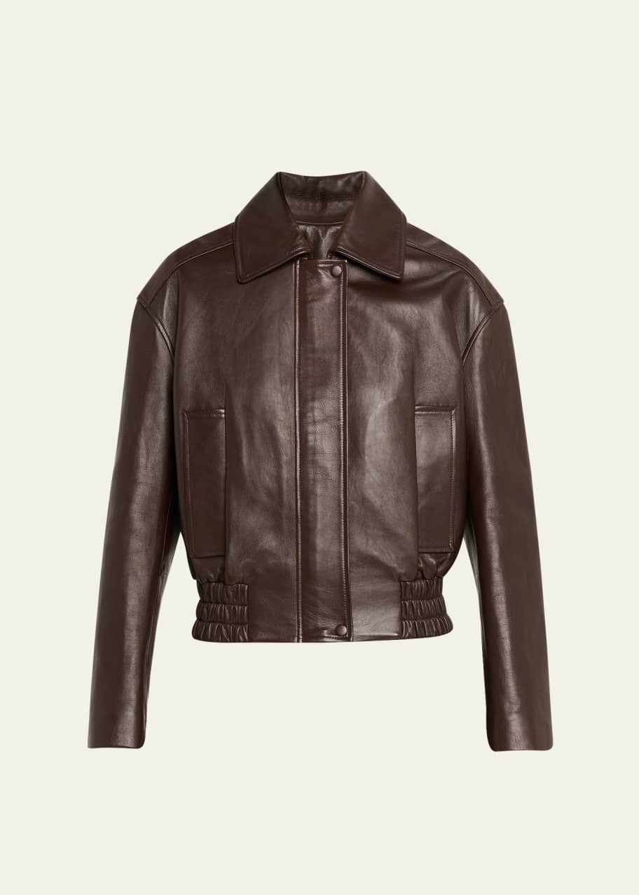 A.L.C. Otto Leather Bomber Jacket - Bergdorf Goodman