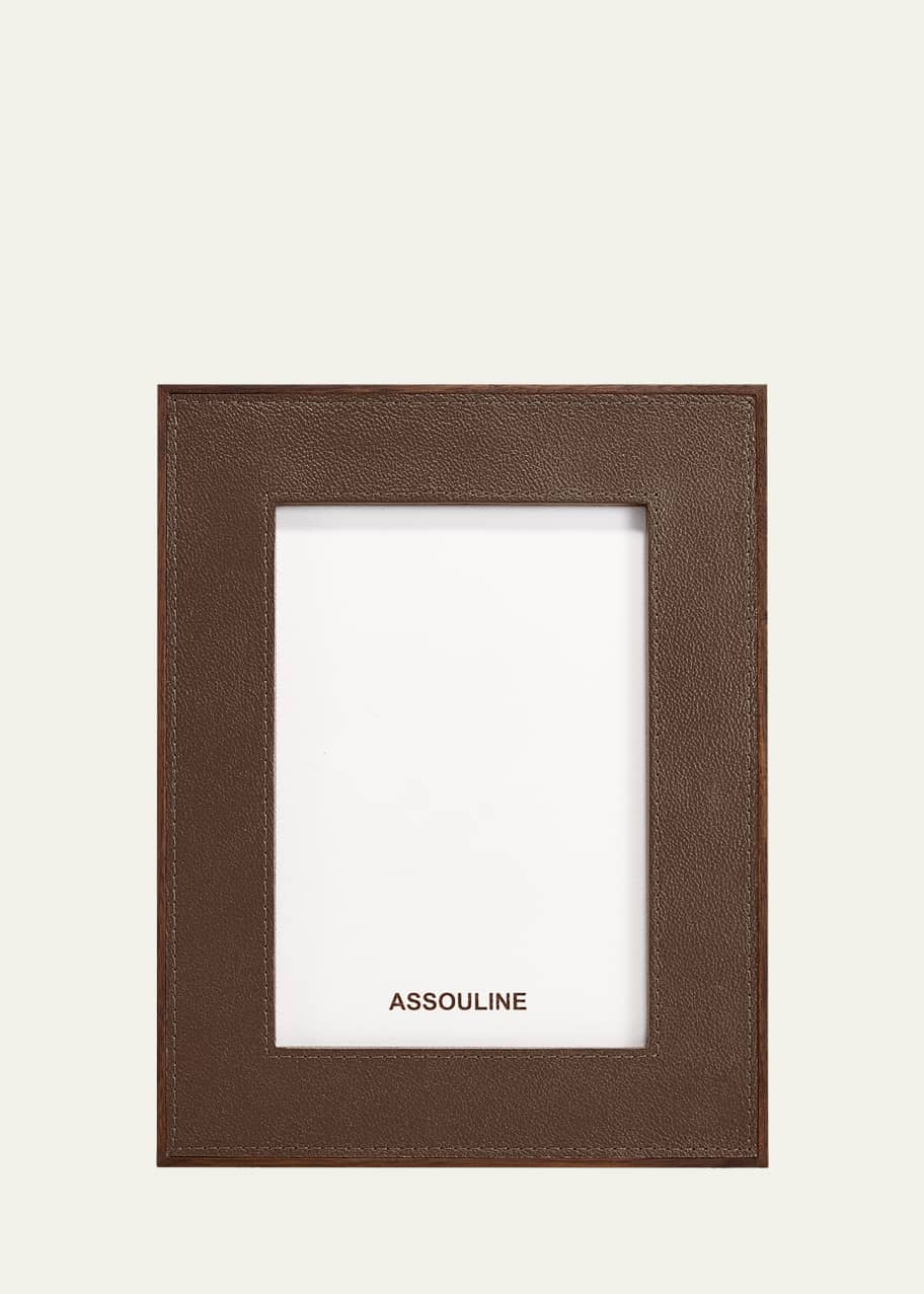 Assouline Heritage Leather Frame, 5" x 7" - Bergdorf Goodman