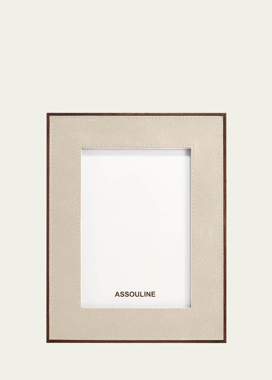 Assouline Heritage Leather Frame, 5" x 7" - Bergdorf Goodman