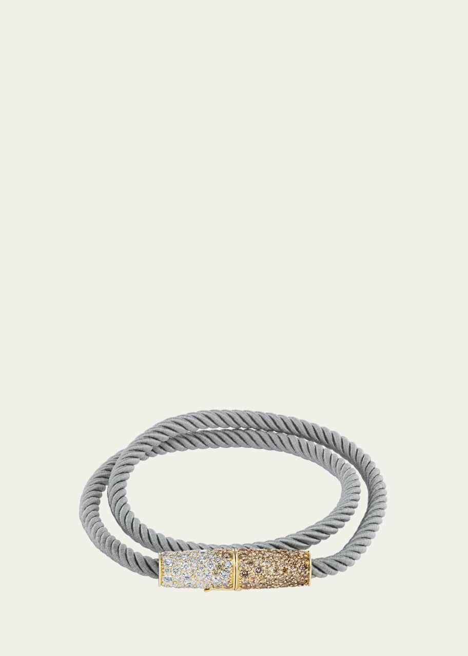 Emily P. Wheeler Silk Wrap Bracelet with Diamonds - Bergdorf Goodman