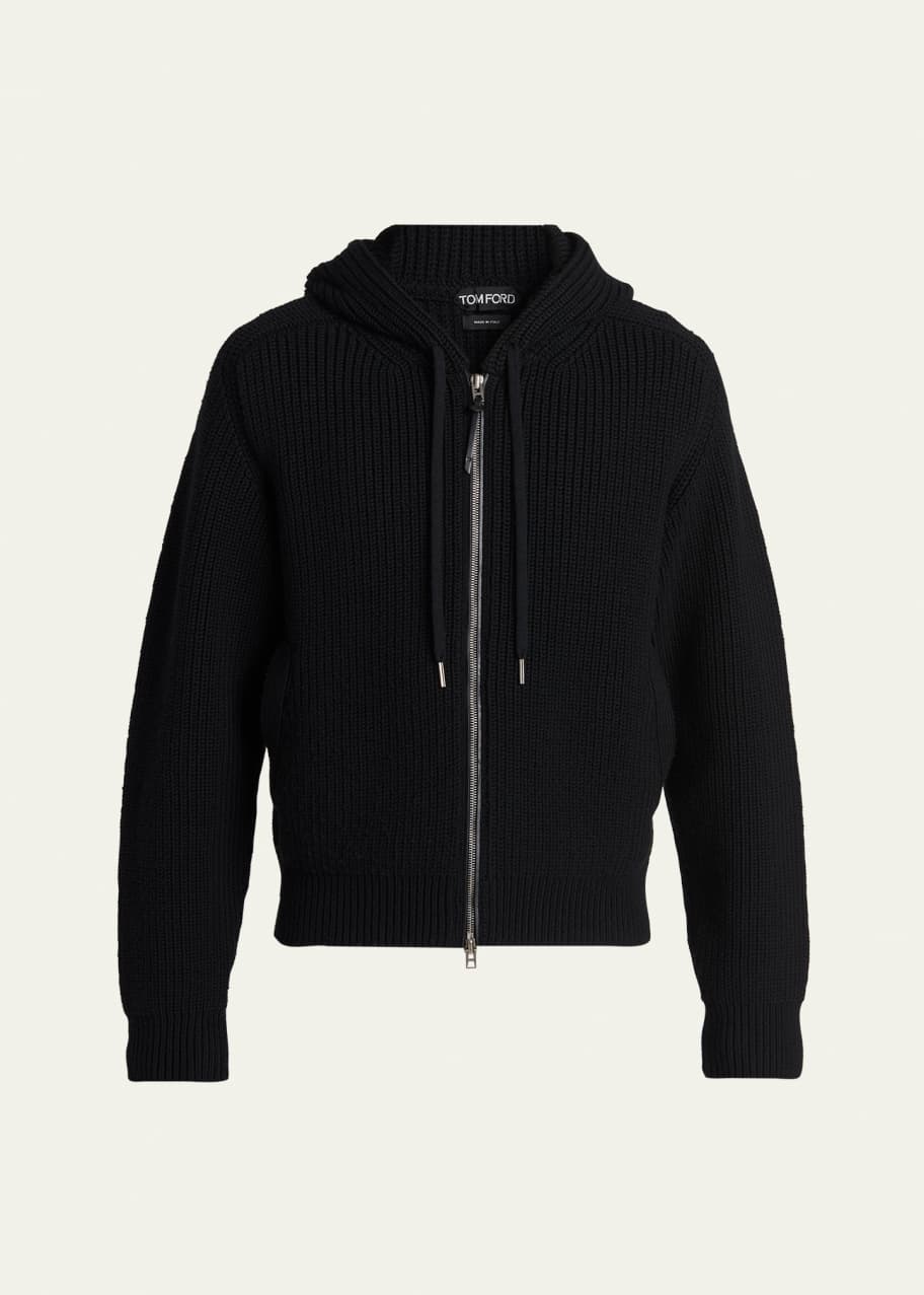 TOM FORD Men's Merino Wool Zip Hoodie - Bergdorf Goodman