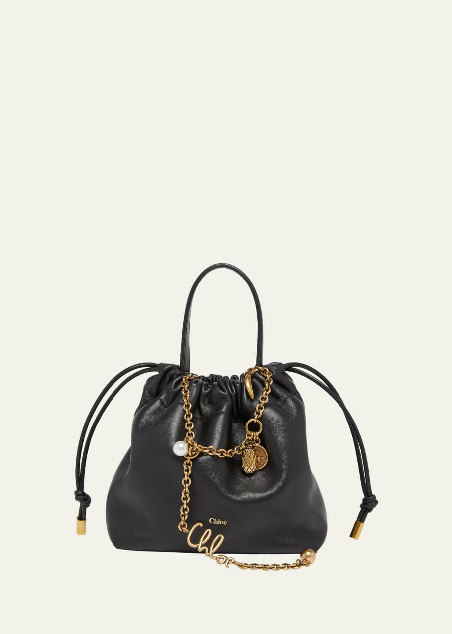 Chloe Icons Mini Drawstring Shoulder Bag in Nappa Leather - Bergdorf ...