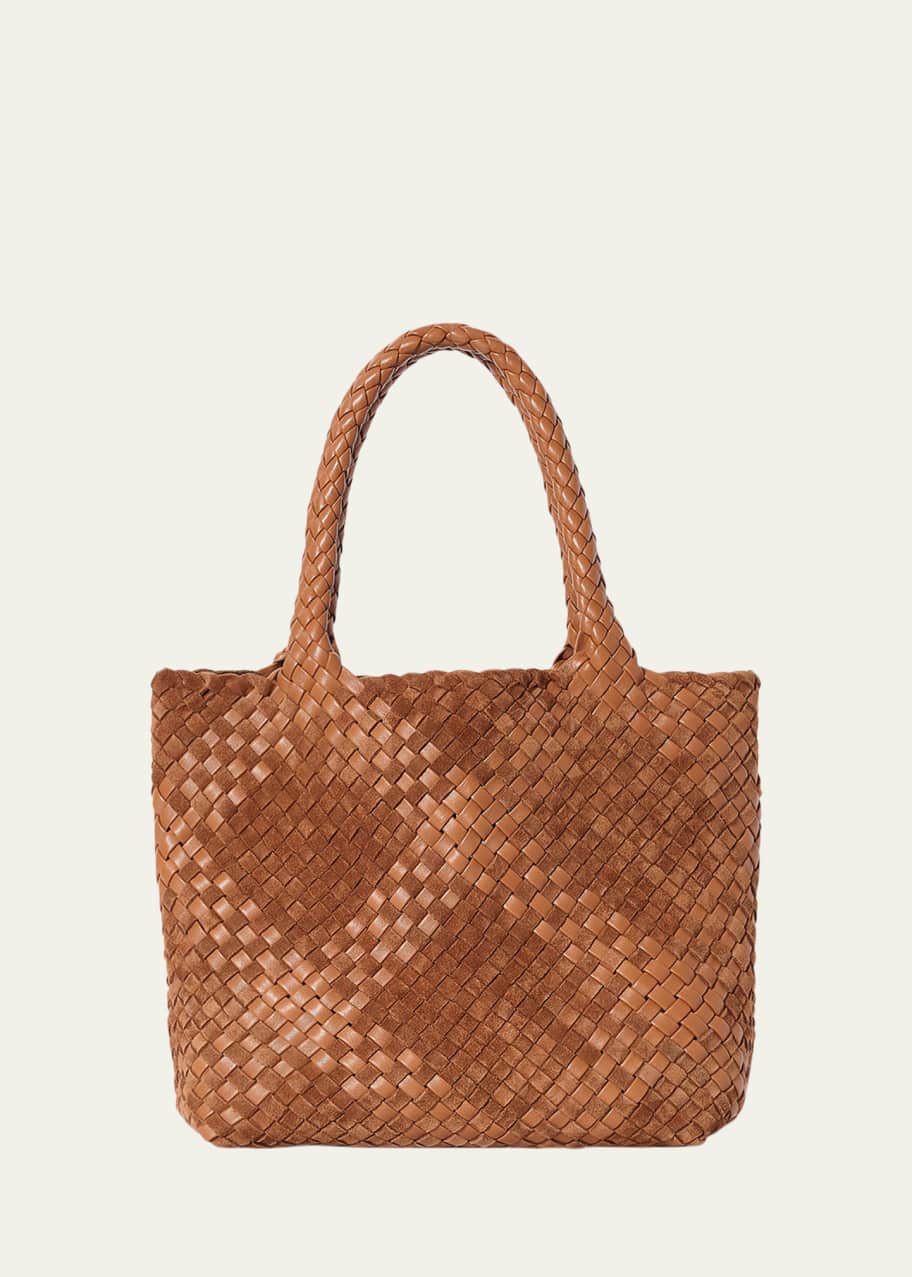 THE ROW Ruth Small Woven Tote Bag in Leather & Suede - Bergdorf Goodman