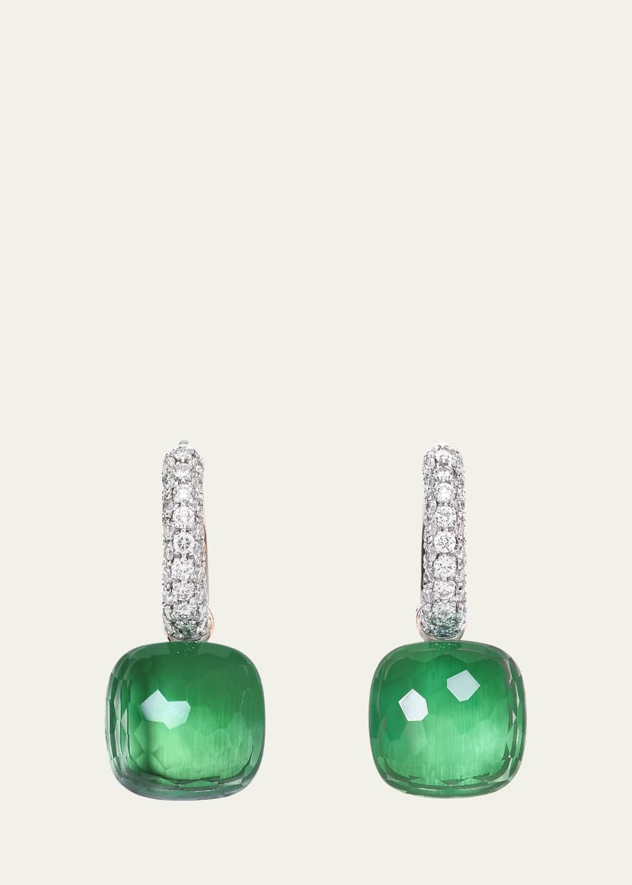Pomellato Nudo Classic Earrings with Prasiolite and Green Agate ...