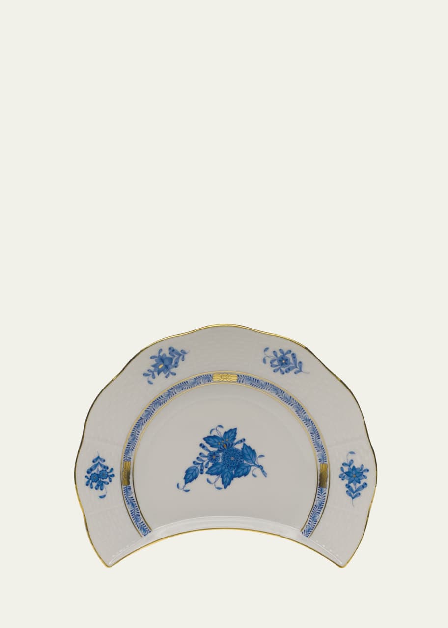 Herend Chinese Bouquet Blue Crescent Salad Plate - Bergdorf Goodman
