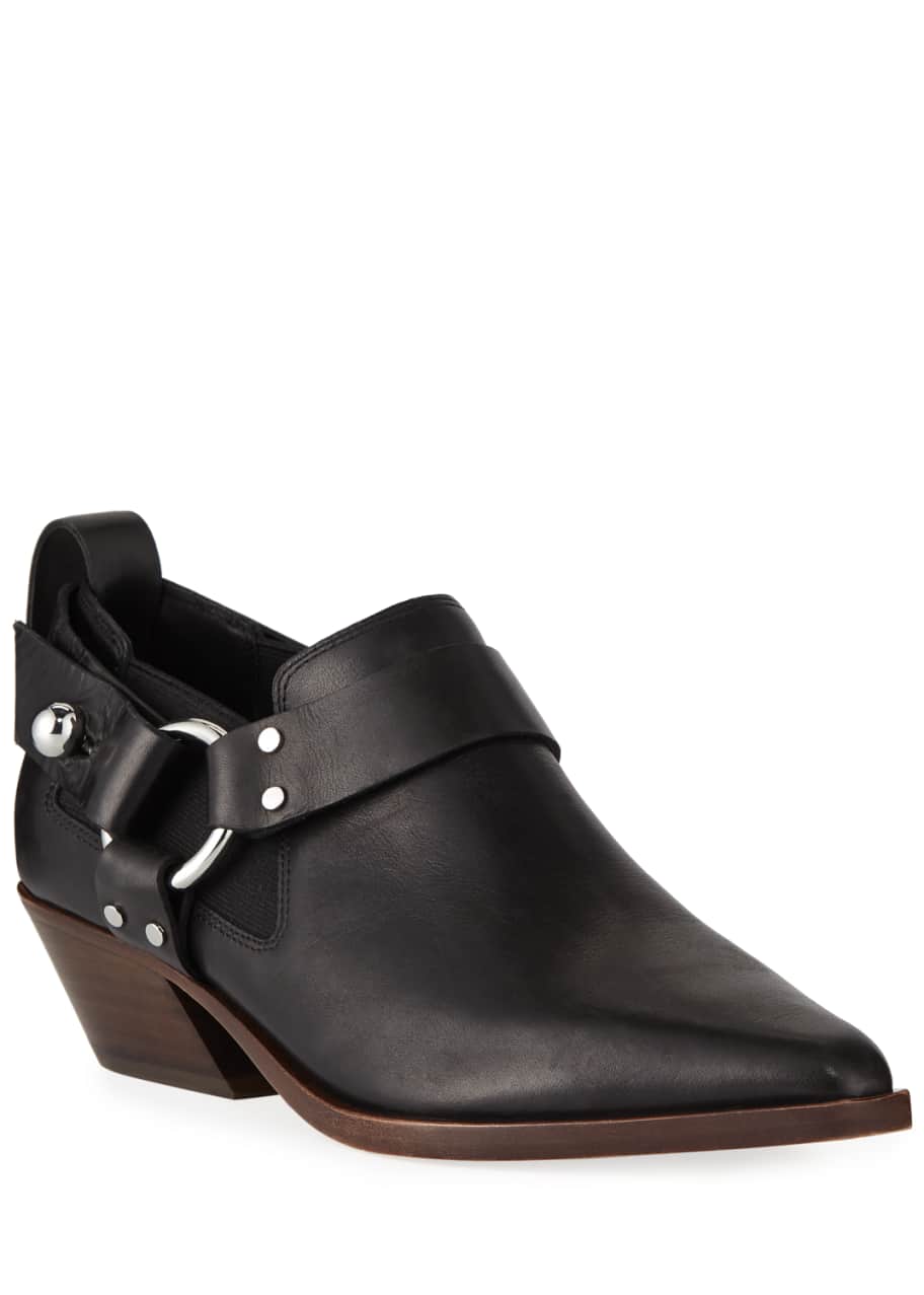 Rag & Bone Leather Western Harness Ankle Booties - Bergdorf Goodman