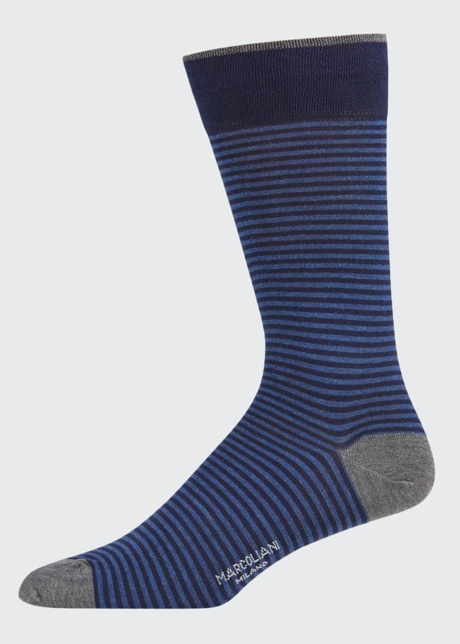 Marcoliani Men's Palio Stripe Socks - Bergdorf Goodman