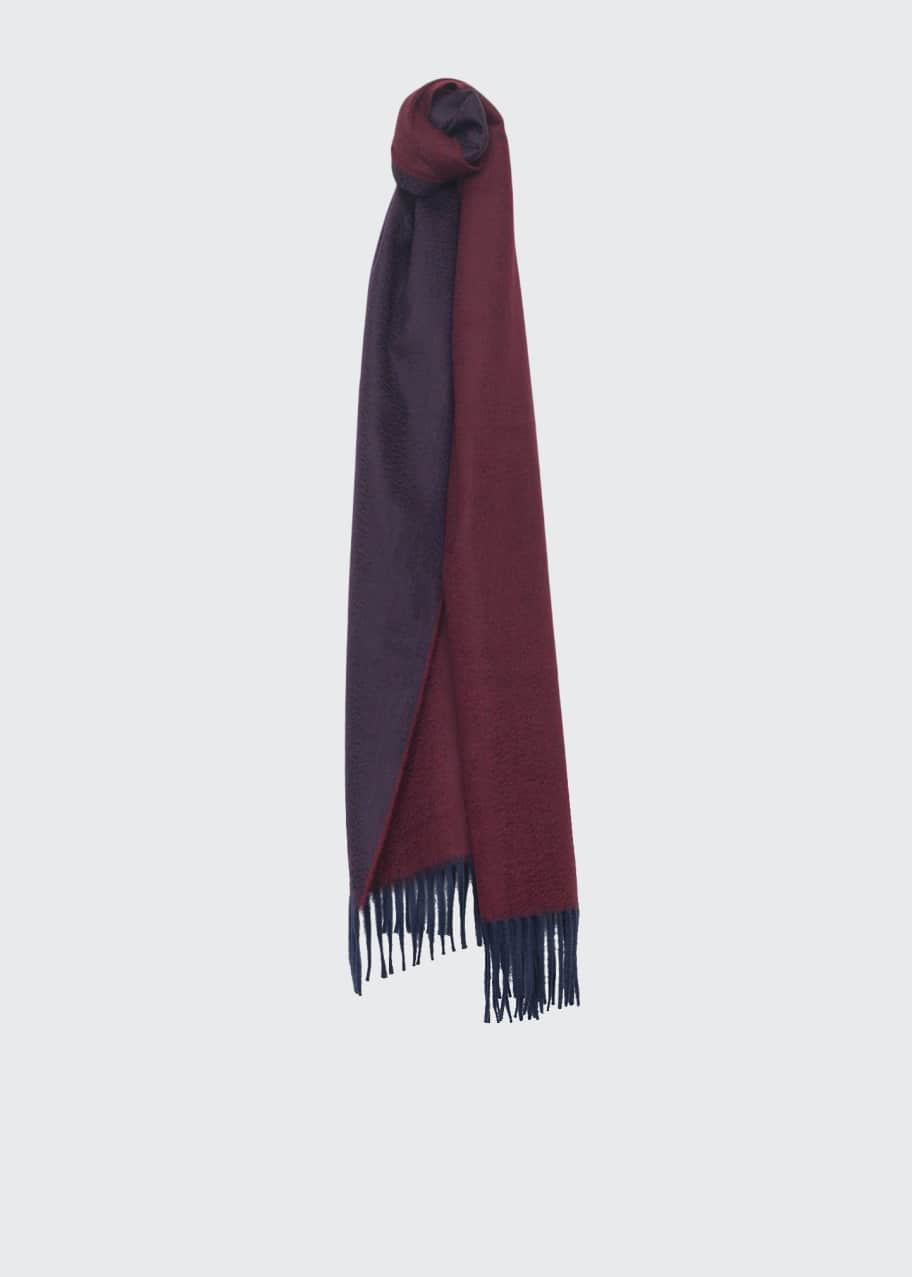 Begg x Co Men's Colorblock Fringe Scarf - Bergdorf Goodman
