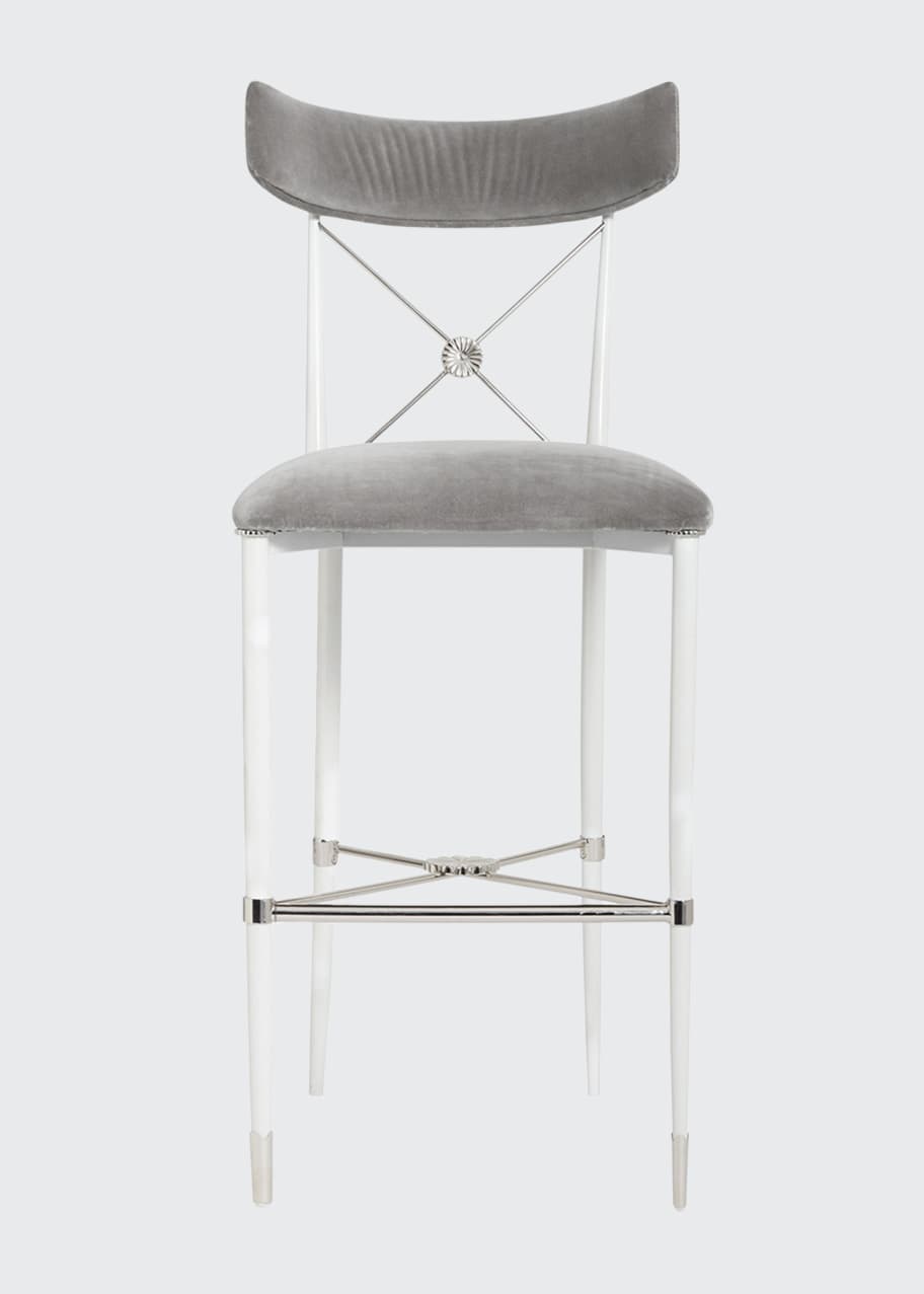 Jonathan Adler Rider Counter Stool, Gray - Bergdorf Goodman
