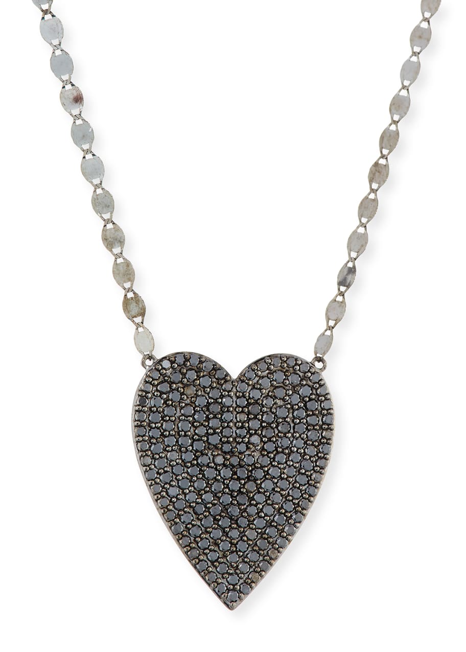 Lana 14k Reckless Black Diamond Heart Necklace - Bergdorf Goodman