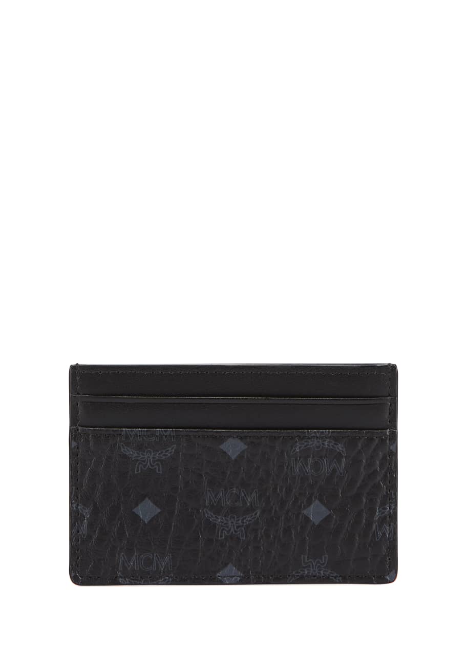 MCM Men's Original Visetos Mini Card Case - Bergdorf Goodman