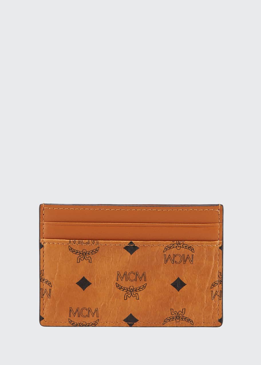 MCM Men's Original Visetos Mini Card Case - Bergdorf Goodman