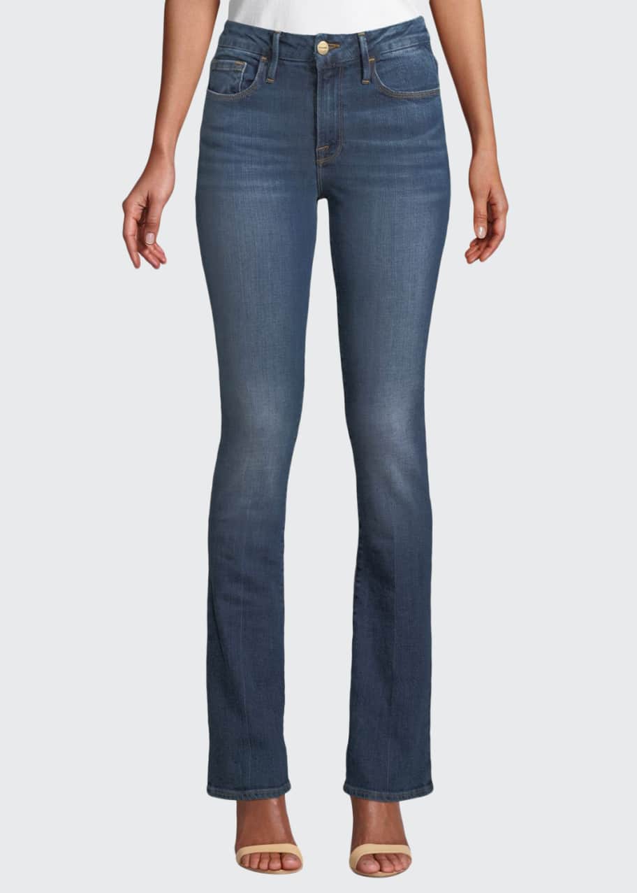 FRAME Le Mini Boot-Cut Skinny Jeans - Bergdorf Goodman