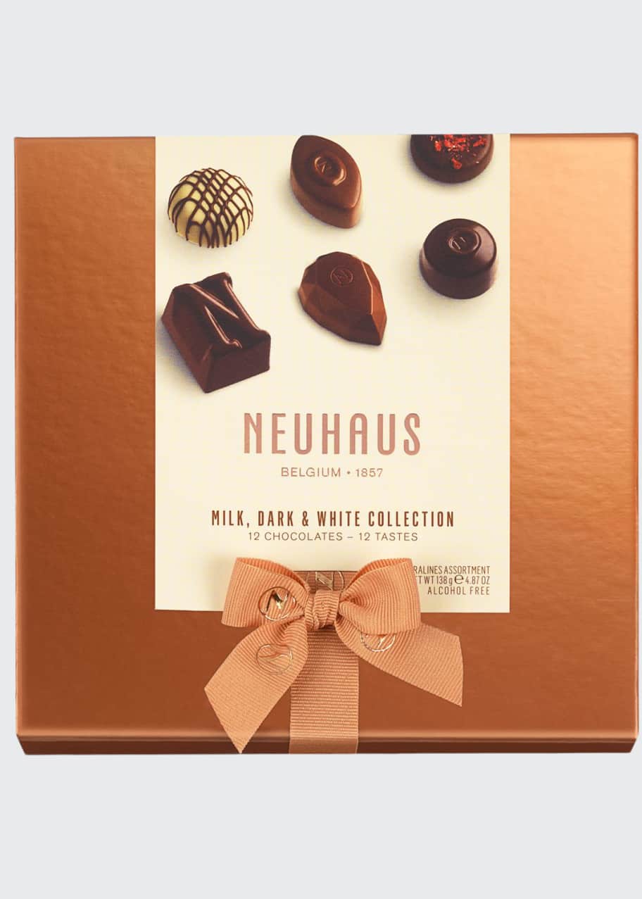 Neuhaus Chocolate 12-Piece Milk, Dark, & White Discovery Collection ...