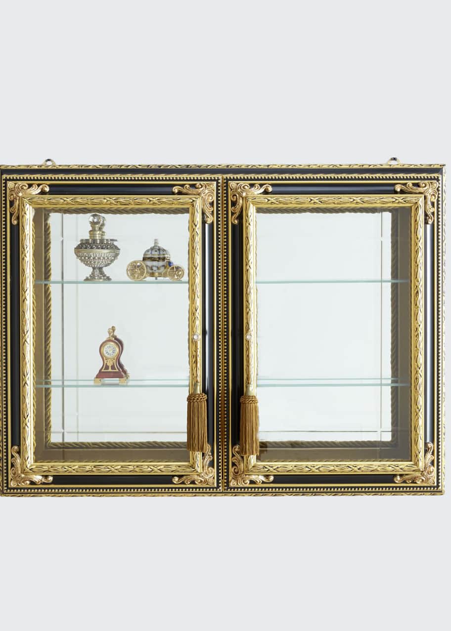 Gold & Black Two-Door Vitrine - Bergdorf Goodman