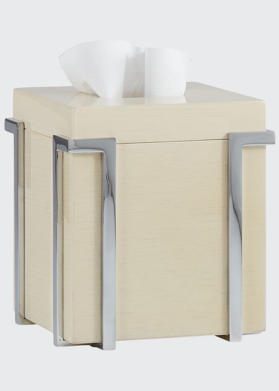 Labrazel Embrace Ash Chrome Tissue Box Cover - Bergdorf Goodman