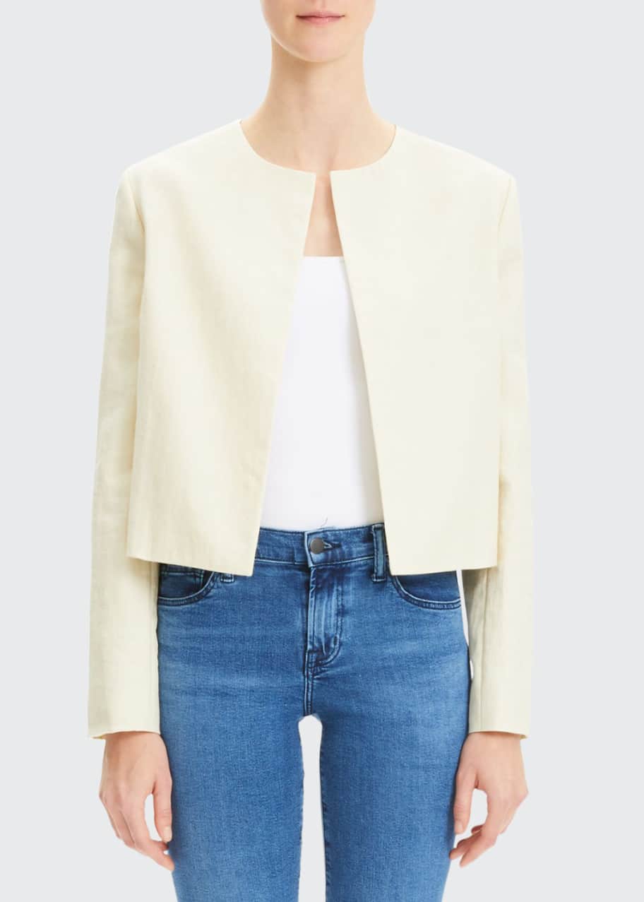 Theory Open-Front Cropped Jacket - Bergdorf Goodman