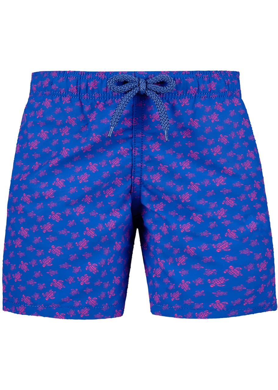 Vilebrequin Jim Sea Turtle Print Swim Trunks, Size 2-14 - Bergdorf Goodman