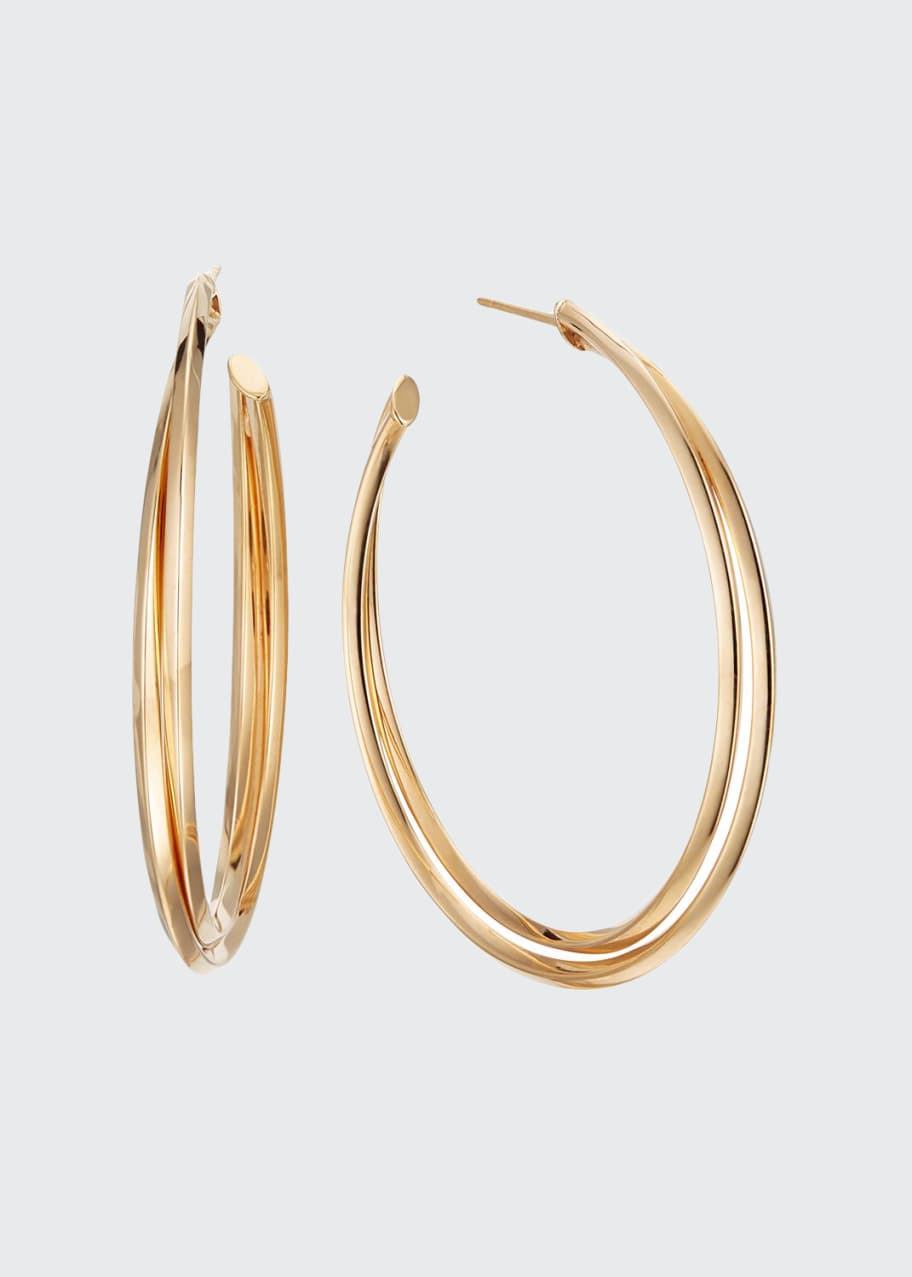 Lana 14k Gold Twist Hoop Earrings, 45mm - Bergdorf Goodman