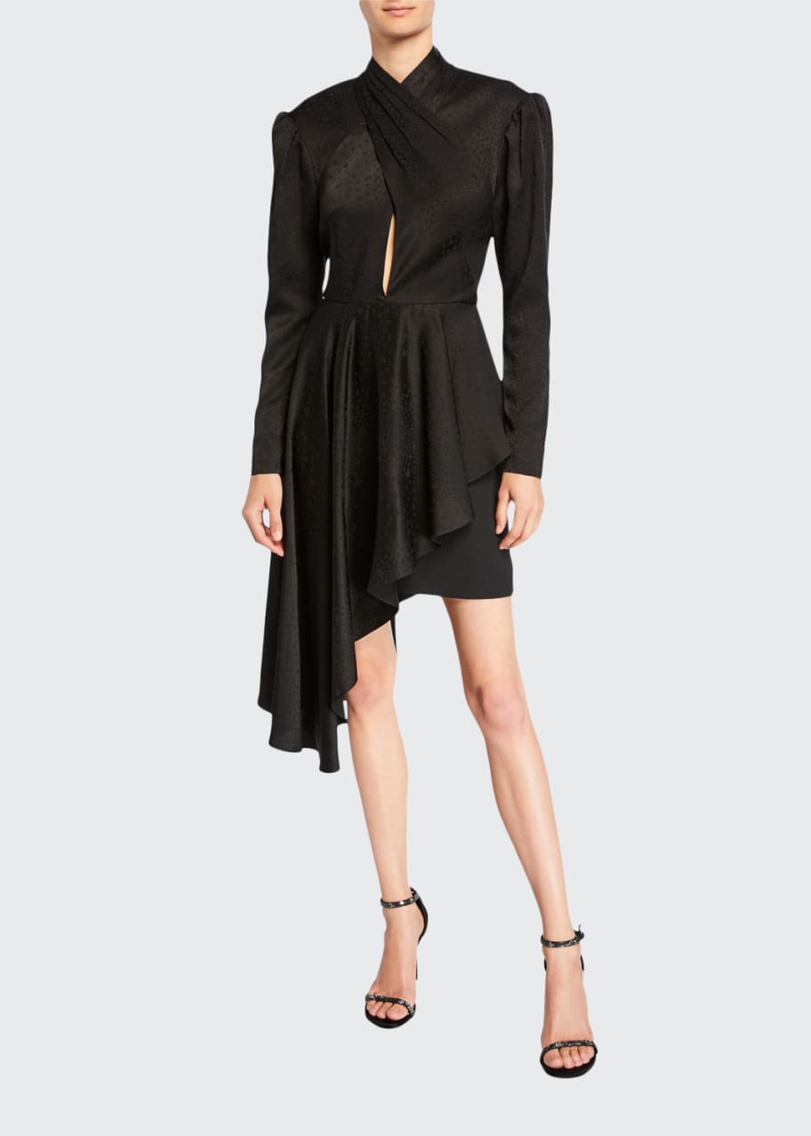 Racil Heart-Jacquard Twisted Keyhole Dress - Bergdorf Goodman
