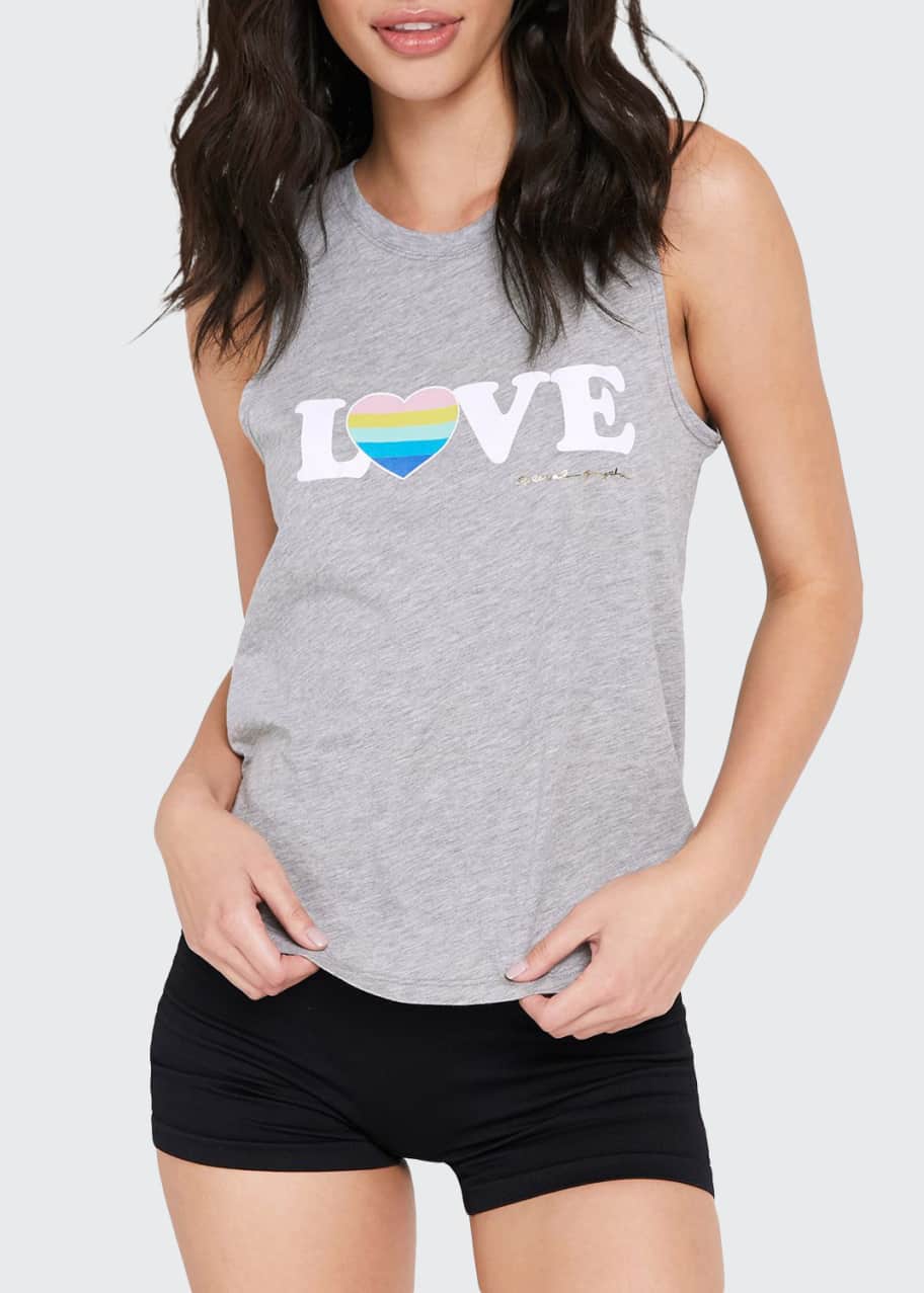 Spiritual Gangster Relax Love-Print Muscle Tank - Bergdorf Goodman