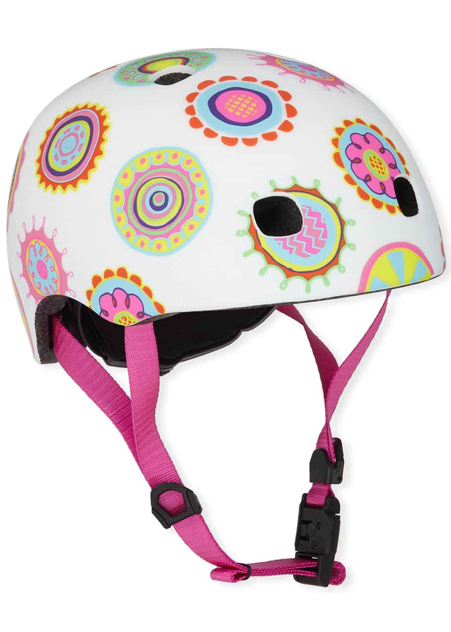 Micro Kickboard Girls' Doodle Dot-Print Helmet, S - Bergdorf Goodman