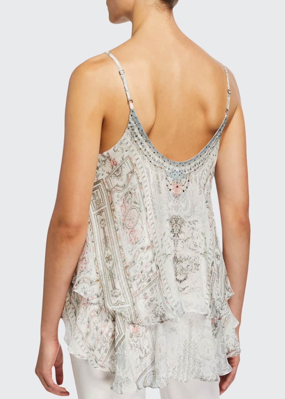 Camilla Layered V-Neck Silk Cami - Bergdorf Goodman